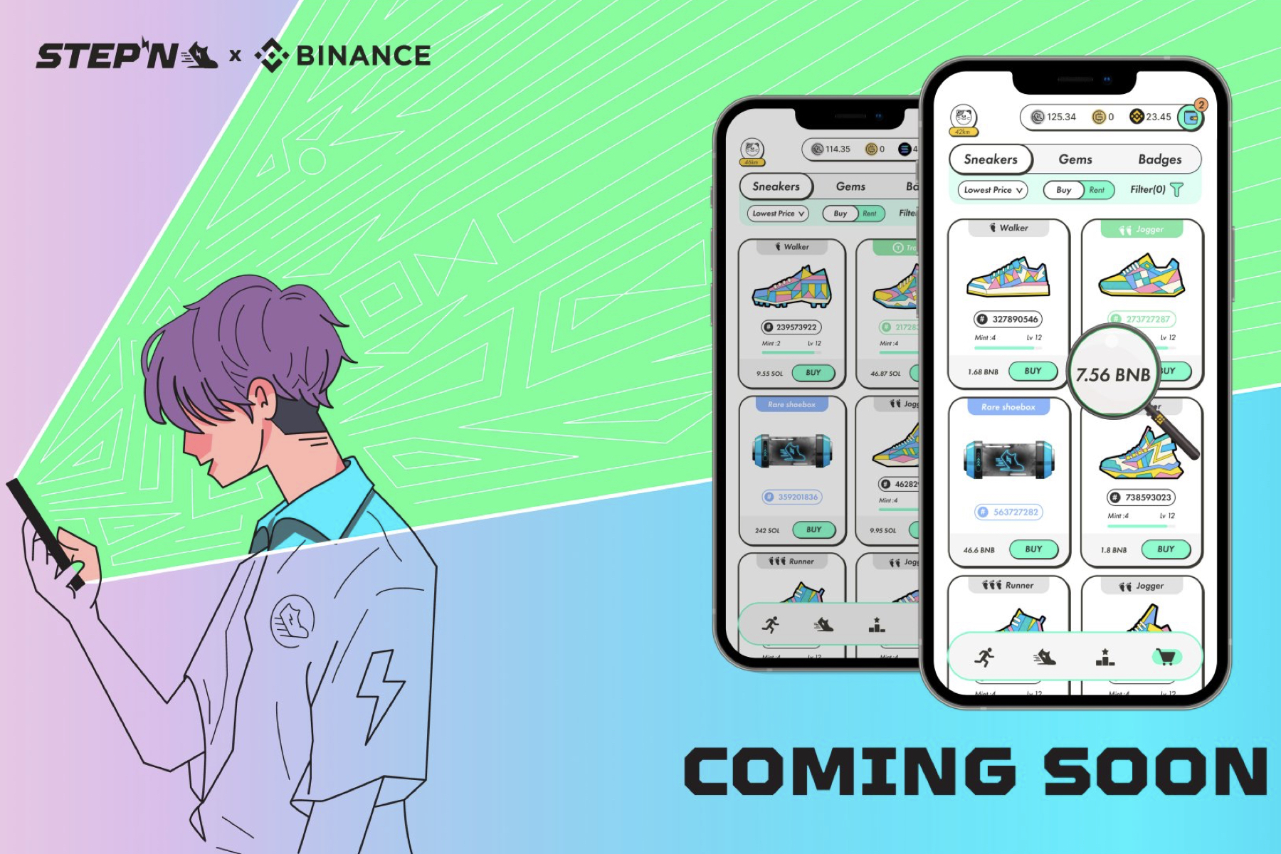 Move to Earn Game STEPN App Will Support $BNB Payments