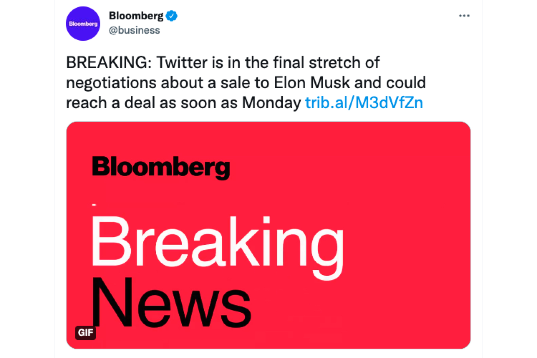 Twitter on Track to Reach Deal With Musk as Soon as Monday | TokenInsight