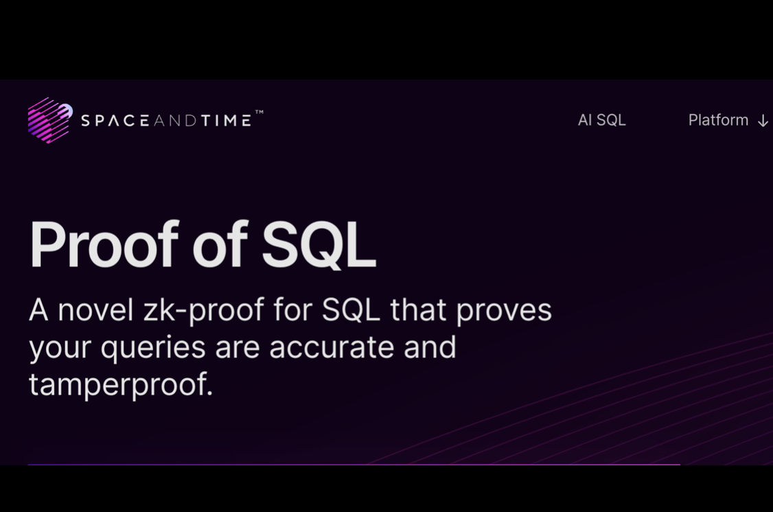 Space And Time Launched Proof Of Sql Product Tokeninsight