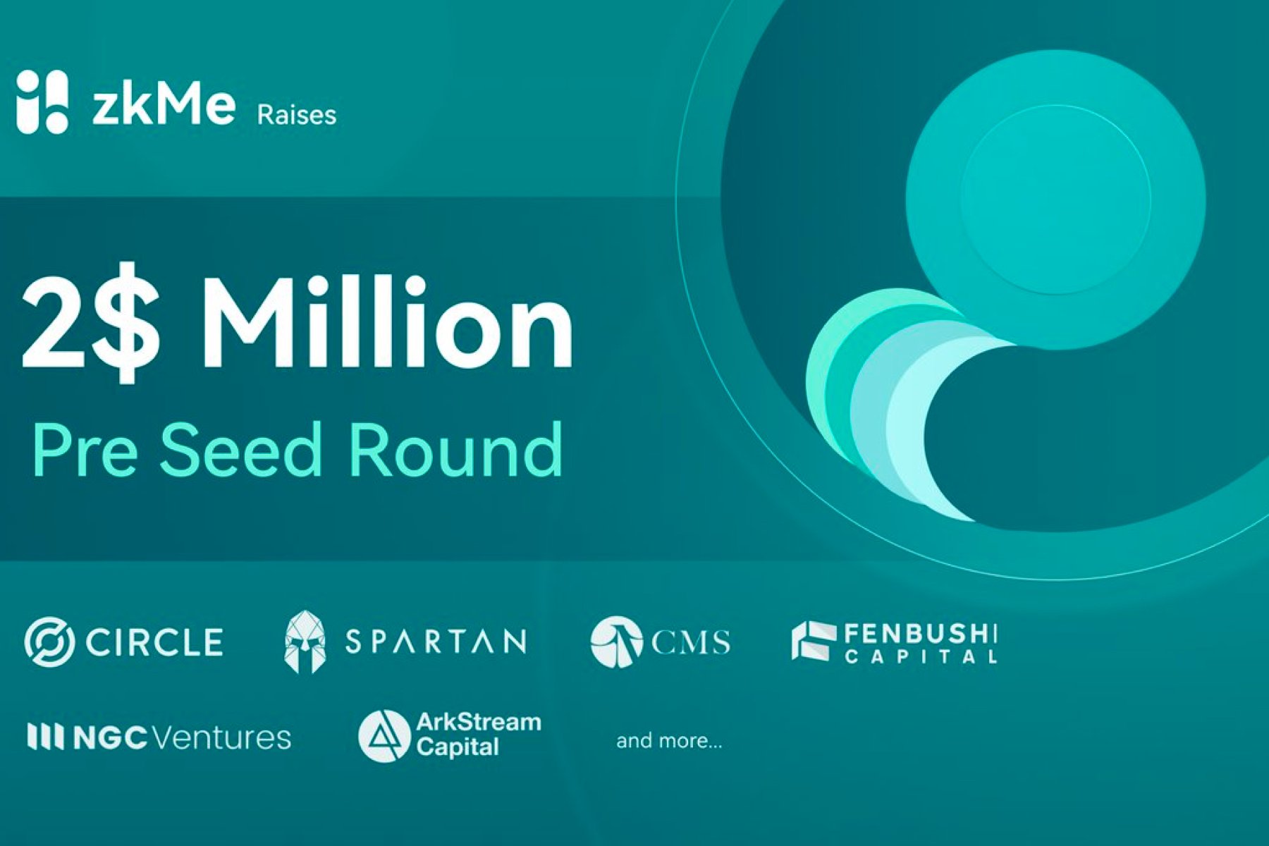 Zero-Knowledge Identity Oracle zkMe Closes $2 Million Pre-Seed Round with Circle Ventures ...