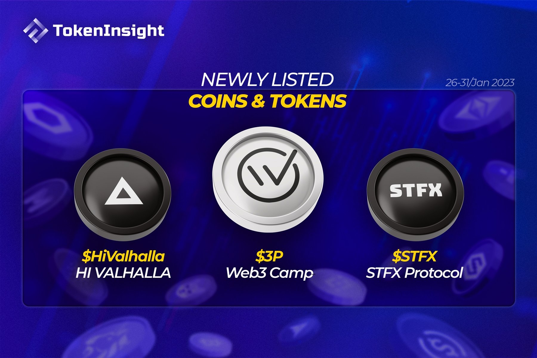 Newly Listed Tokens Overview by TokenInsight [2023 Week4] | TokenInsight